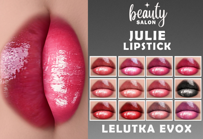 Second Life Marketplace - [Beauty Salon] - Julie Lipstick Fullpack ...